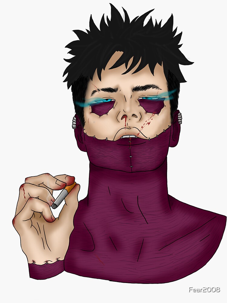 "Smoking Dabi - My Hero Acadamia" Sticker for Sale by Skeetbix | Redbubble