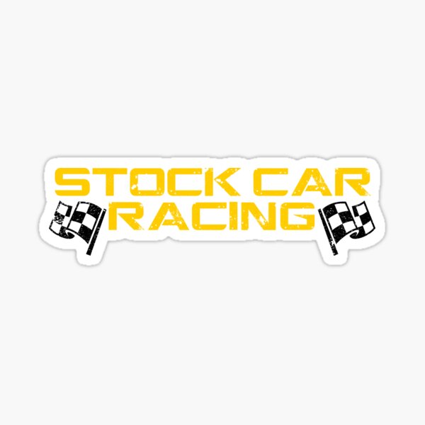 "Stock Car Racing yellow logo distressed with flags - Cayzer Racing ...