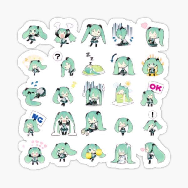 Miku Hatsune Stickers | Redbubble