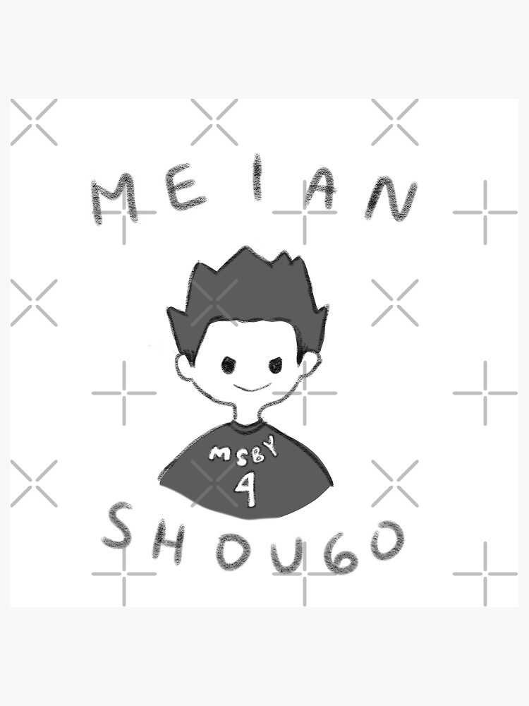 Pegatina «Haikyuu !! Meian Shougo Chibi» de Suzuurn | Redbubble