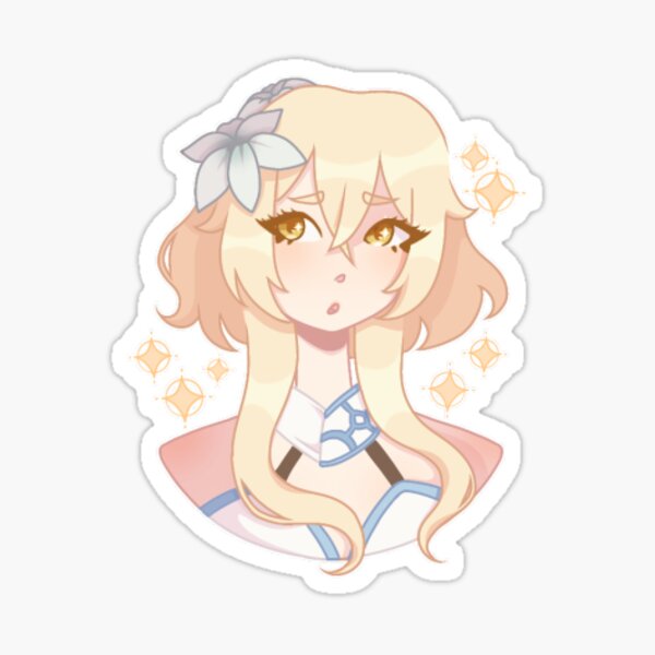 "lumine genshin impact" Sticker by fatfrogking | Redbubble