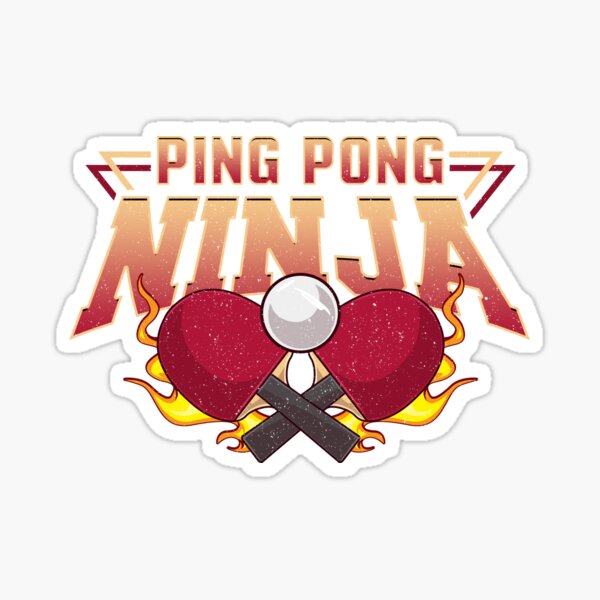 "Ping Pong Ninja Table Tennis Pingpong Player" Sticker for Sale by ...