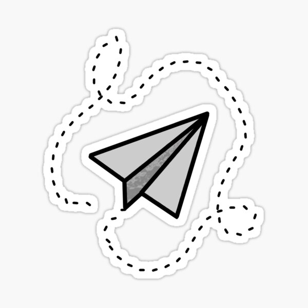 "Paper plane" Sticker for Sale by AngMitchell1 | Redbubble