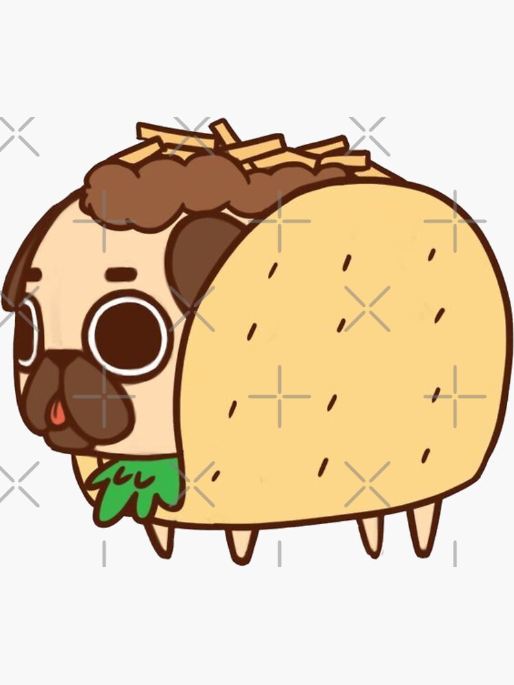 "tacos and doggo" Sticker for Sale by simplysassy | Redbubble