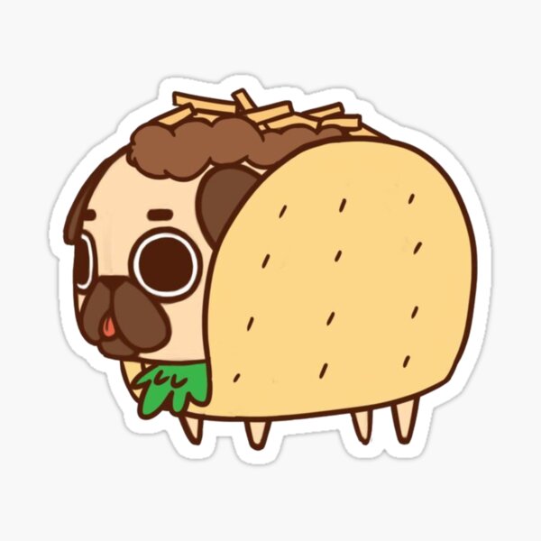 "tacos and doggo" Sticker for Sale by simplysassy | Redbubble