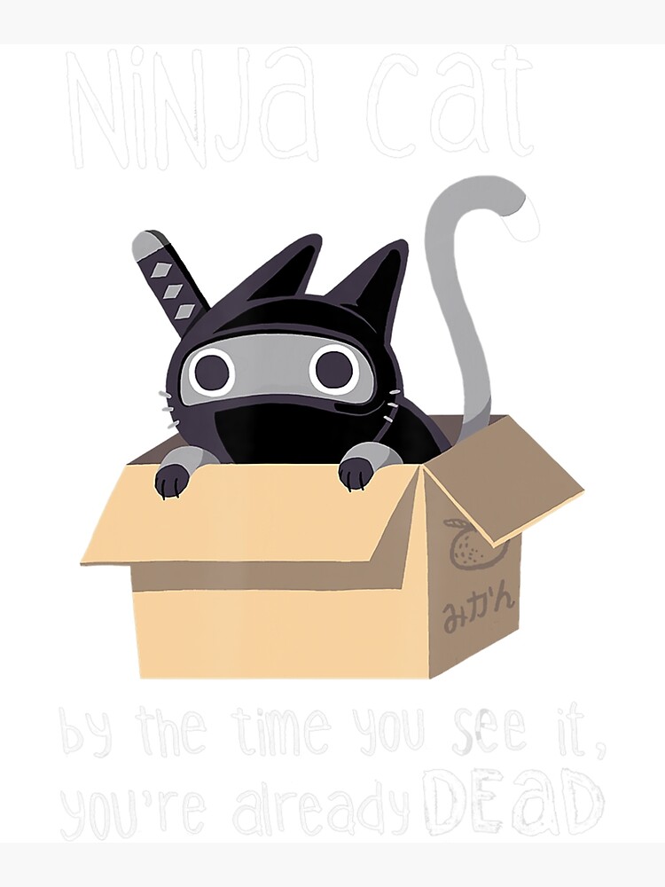 "Cute Ninja Cat " Poster by Bishop411 | Redbubble