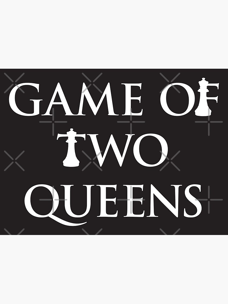 "Game of Two Queens (Chess)" Sticker by VicEllisArt | Redbubble