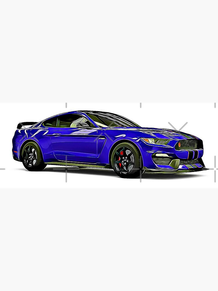 "Shelby GT500 Cartoon" Art Print by Auto-Prints | Redbubble