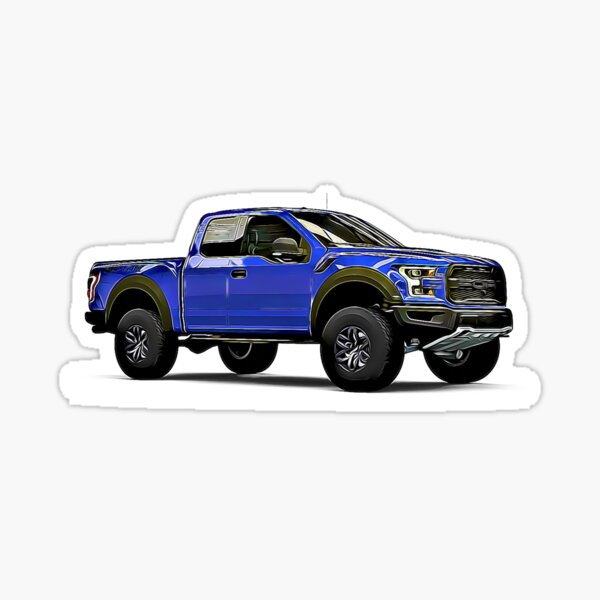 "F150 Raptor Cartoon" Sticker by Auto-Prints | Redbubble