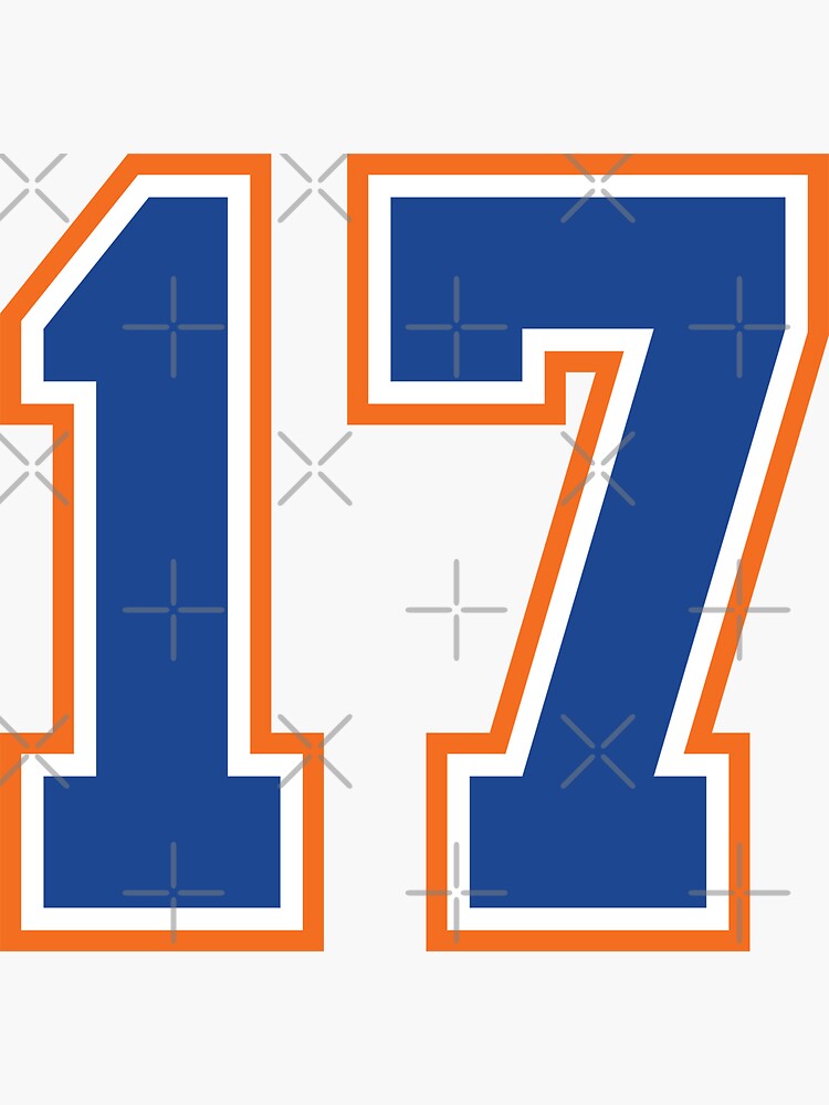 "Seventeen Jersey Number Sports 17" Sticker for Sale by HelloFromAja ...