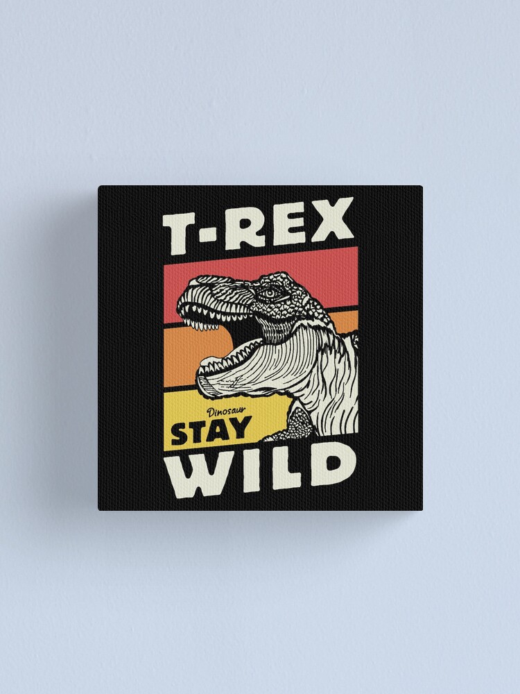 Lienzo «Ilustración de dinosaurio T_Rex, gráficos de camisetas ...