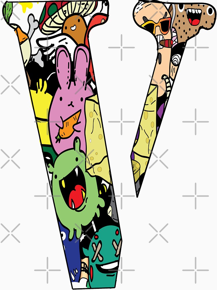 " v lone " T-shirt by MAKROV | Redbubble | doodle t-shirts - v t-shirts ...