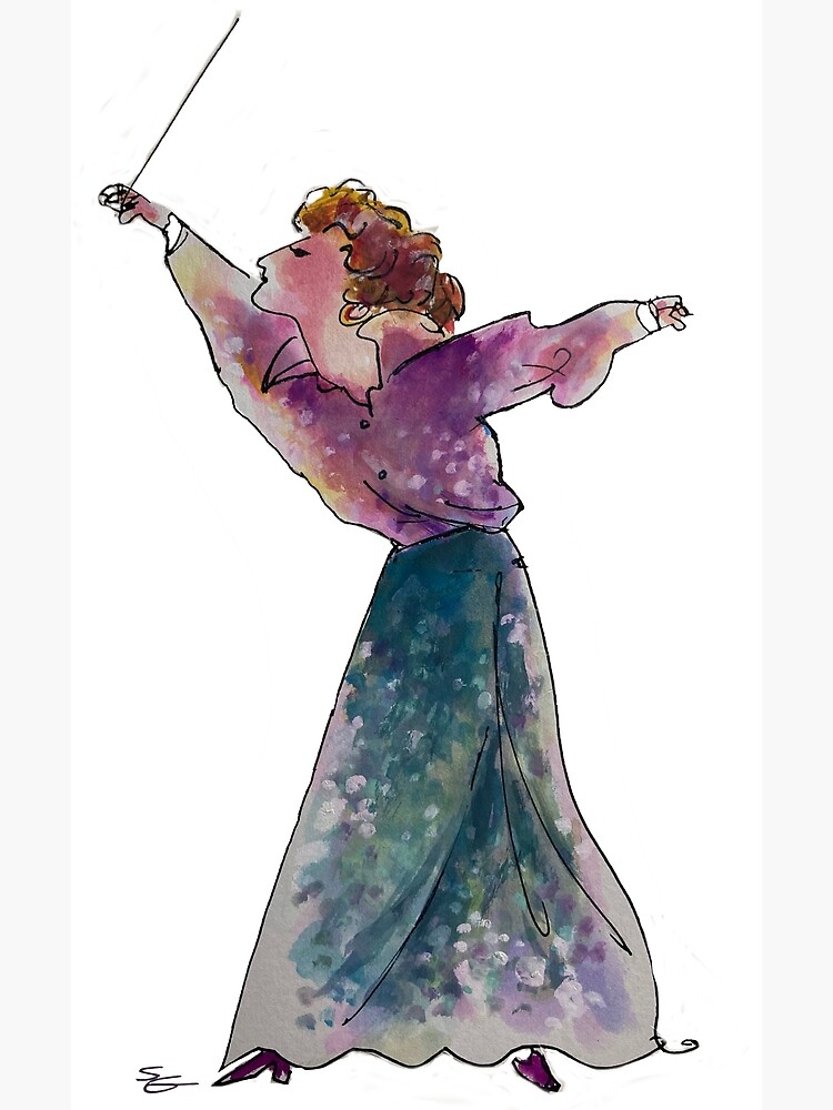 "Conductor Lady, Woman Band Leader, Musical Conductor, " Poster for ...