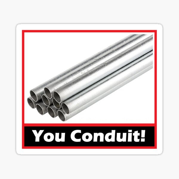 "You Conduit!" Sticker for Sale by LukeZ1986 | Redbubble