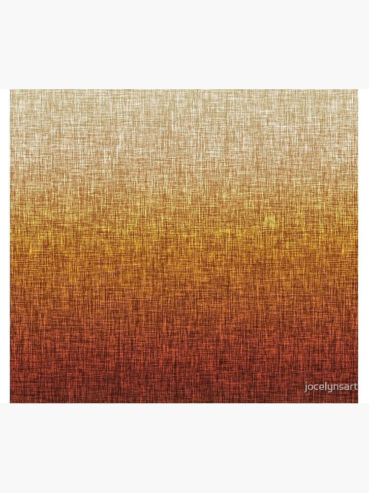 "Ombre Burnt Orange Yellow Tan Crosshatch Pattern" Shower Curtain for ...