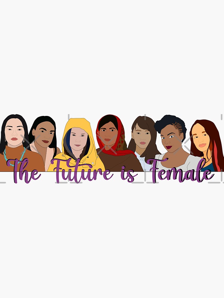 "The Future is Female" Sticker for Sale by scarletsung | Redbubble