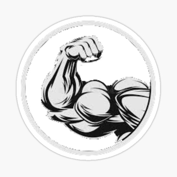 "All about the pump" Sticker for Sale by Muscle--Shield | Redbubble