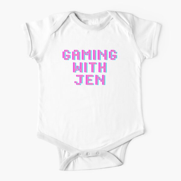 Gamingwithjen Short Sleeve Baby One-Piece | Redbubble