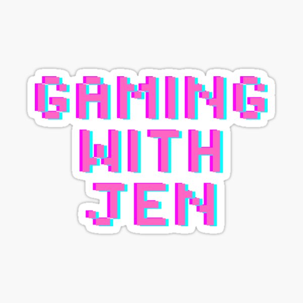 Gamingwithjen Stickers | Redbubble