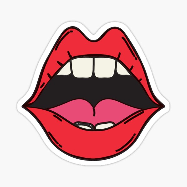 "funny lips mask" Sticker for Sale by FAJALKHA2319 | Redbubble