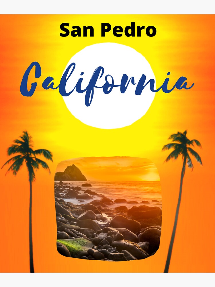 "San Pedro California" Sticker for Sale by MuscleCarTs | Redbubble