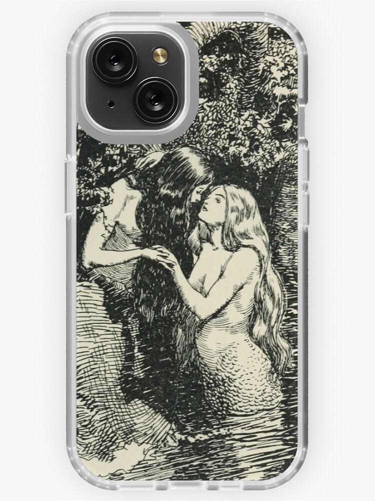 ""The Nymph Caught The Dryad In Her Arms" By H.R. Millar (1904) Sapphic Vintage Print" iPhone ...