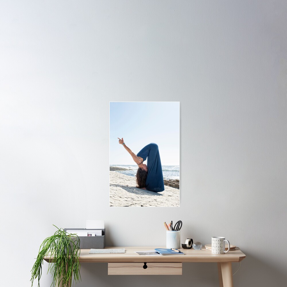 "Beautiful Woman In Seashell Pose" Poster for Sale by ElenaRay | Redbubble