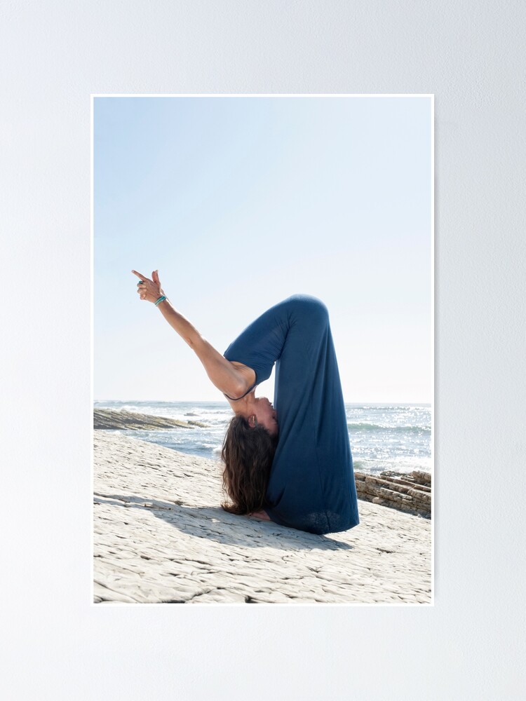 "Beautiful Woman In Seashell Pose" Poster for Sale by ElenaRay | Redbubble