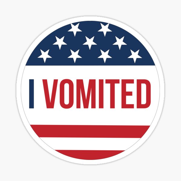 "I Vomited - Funny decal for cat and dog" Sticker for Sale by ...