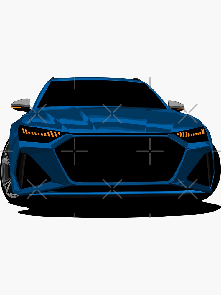 "Audi RS6 Avant" Sticker for Sale by AUTO-ILLUSTRATE | Redbubble