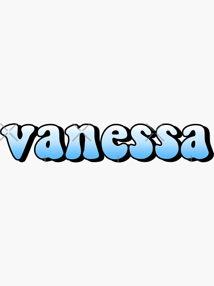 "aesthetic pastel blue gradient vanessa name" Sticker by STAR10008 ...