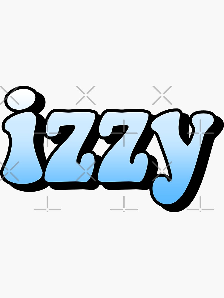 "aesthetic pastel blue gradient izzy name" Sticker for Sale by ...
