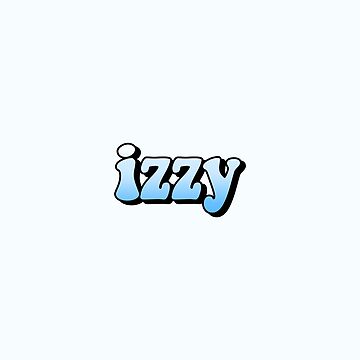 "aesthetic pastel blue gradient izzy name" Sticker for Sale by ...