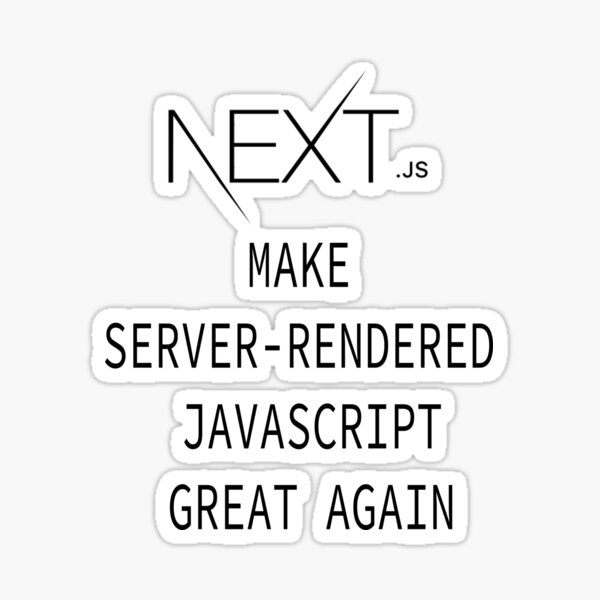 Next Js Stickers | Redbubble
