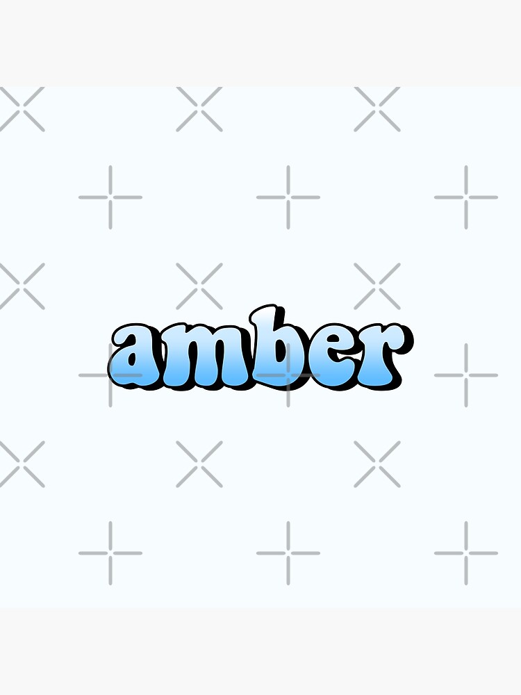 "aesthetic pastel blue gradient amber name" Poster for Sale by ...