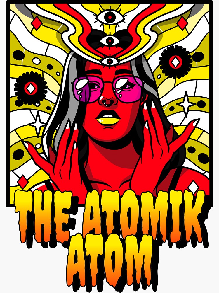"The Atomik Atom" Sticker for Sale by THE-ATOMIK-ATOM | Redbubble