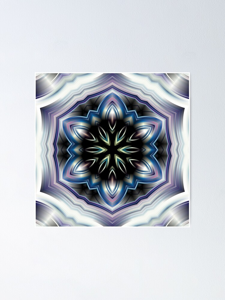 "Radioactive Flower - Aesthetic Art - Geometric Art" Poster by ...