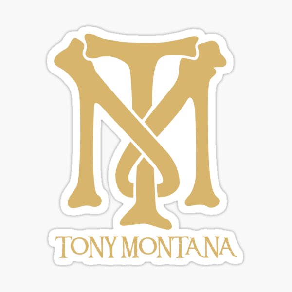 "Tony Montana Logo " Sticker for Sale by yasin17 | Redbubble