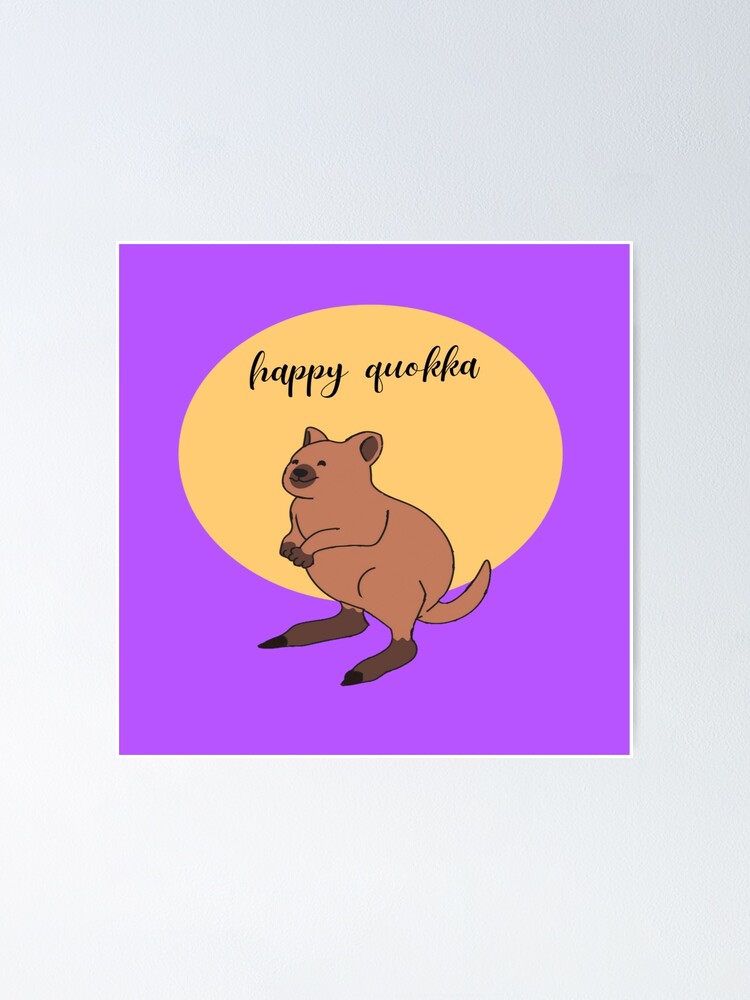 "Happy quokka welcoming hug Sticker & t-shirts & hoodies" Poster by ...