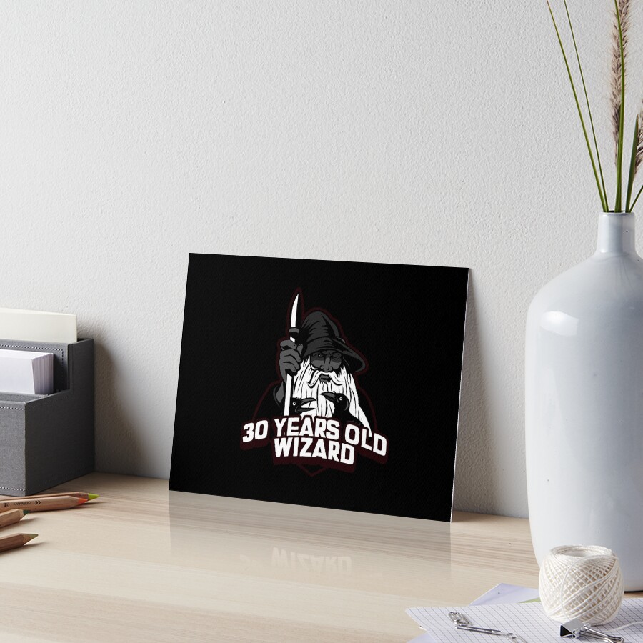 "30 years old virgin wizard meme" Art Board Print by ZenCloak | Redbubble