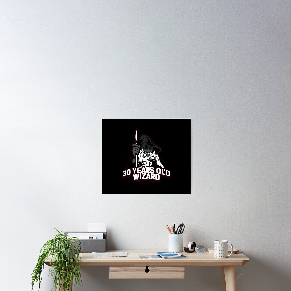 "30 years old virgin wizard meme" Poster for Sale by ZenCloak | Redbubble