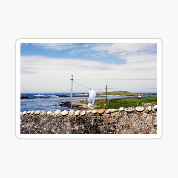 "Islay: Drying the Washing" Sticker for Sale by Kasia-D | Redbubble