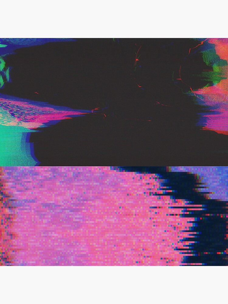 "Cool aesthetic glitch designs for you." Sticker for Sale by riyasali07 ...