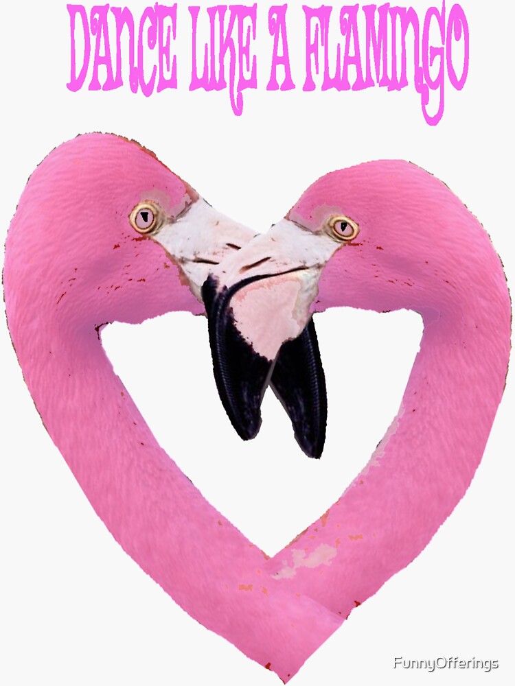 "Flamingo FlimFlam" Sticker by FunnyOfferings | Redbubble