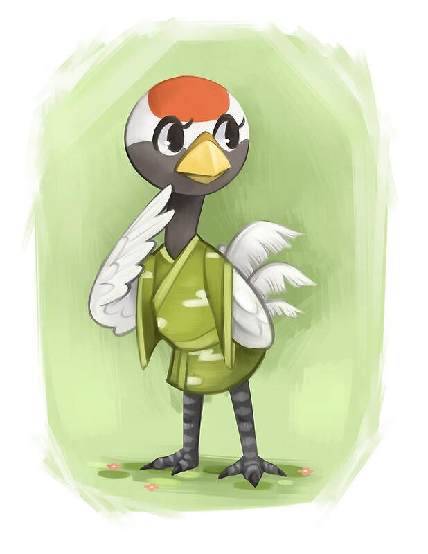 "ACNL Gladys the Crane" by Kyla Frank | Redbubble