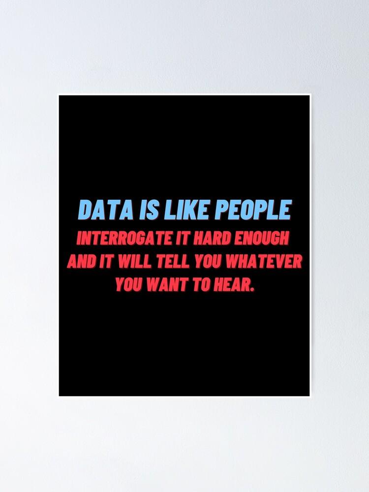 Poster « Blague drôle de statistiques d'analyste de données de Data ...