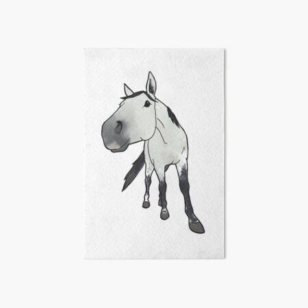"Artex - Grey Quarter Horse" Art Board Print by HowdyDoodles | Redbubble