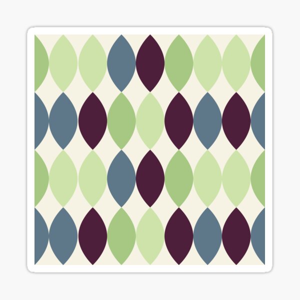 "Mid Century Modern MCM Leaves" Sticker by kwillhoite | Redbubble