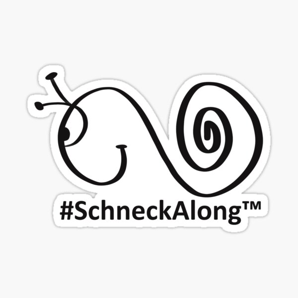 "Schneck Along Logo" Sticker for Sale by Bapelitum | Redbubble