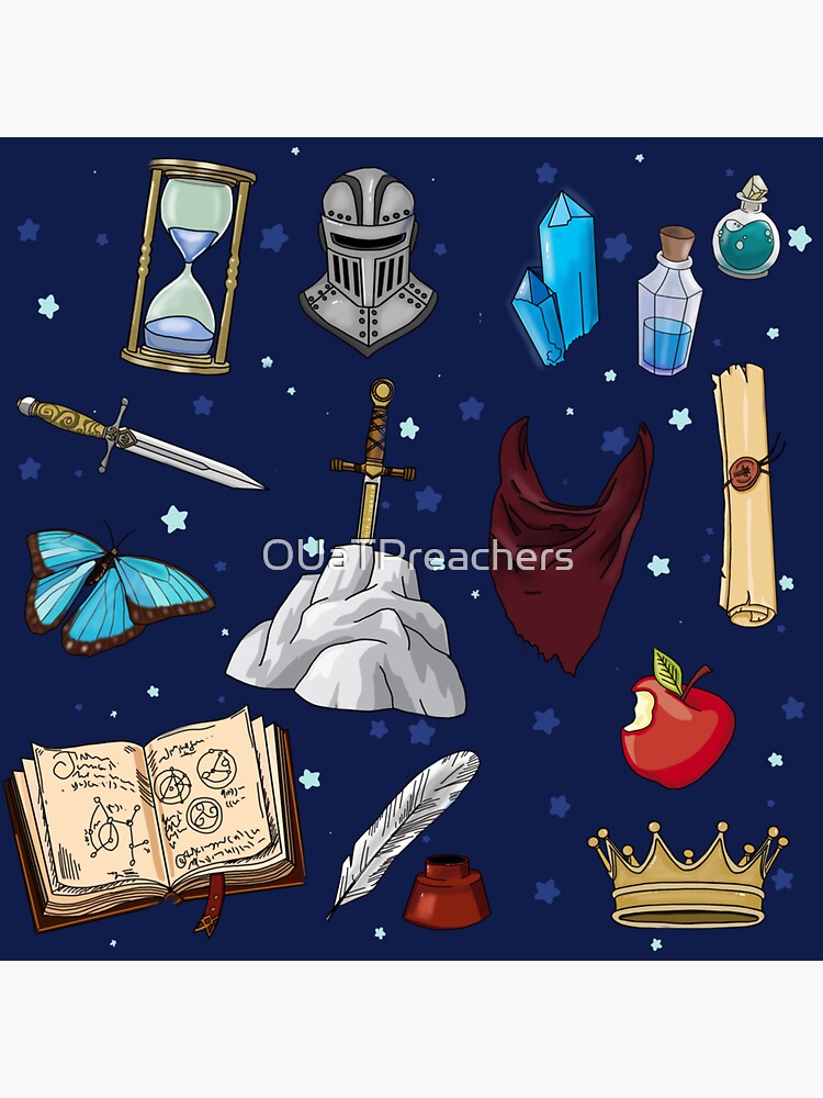 "Merlin Collage " Sticker for Sale by OUaTPreachers | Redbubble